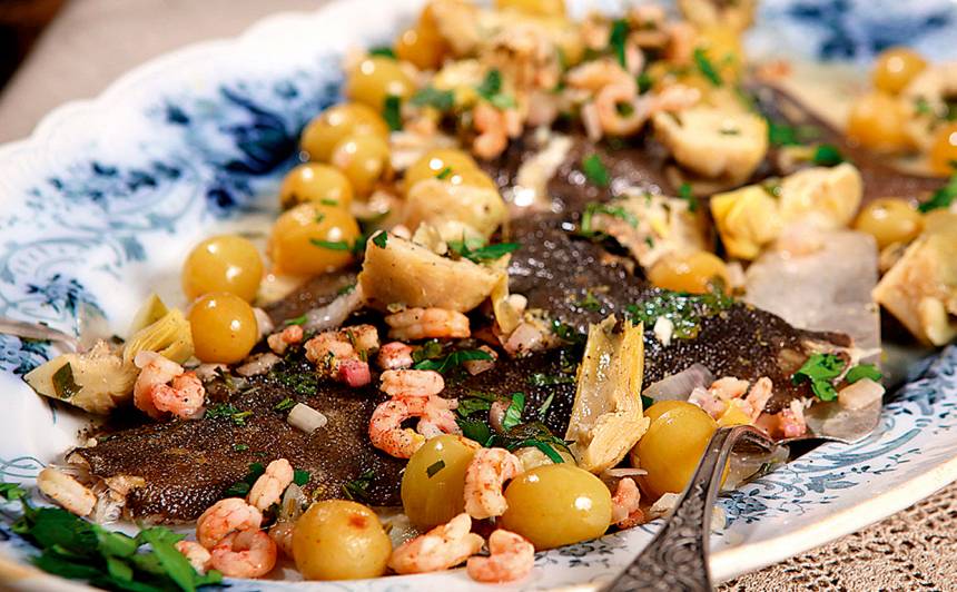 Cepta bute ar vīnogām un artišokiem — Santa