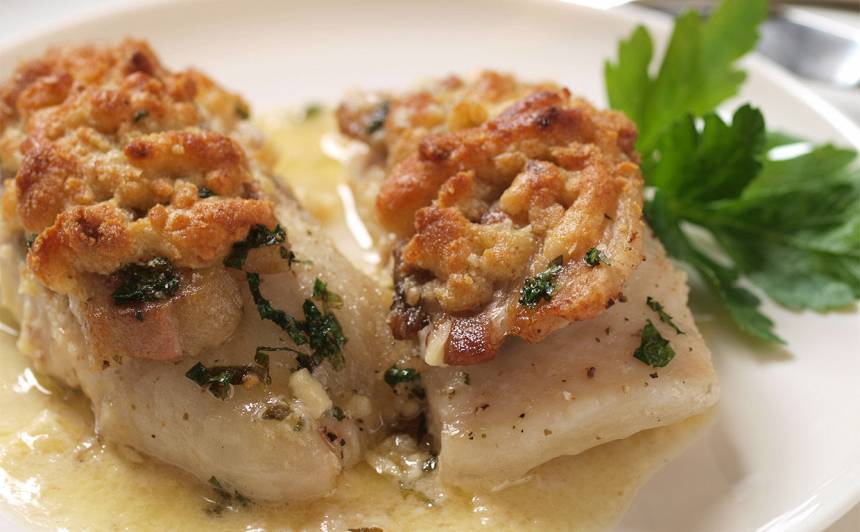 Cepta zivs fileja ar bekonu — Santa