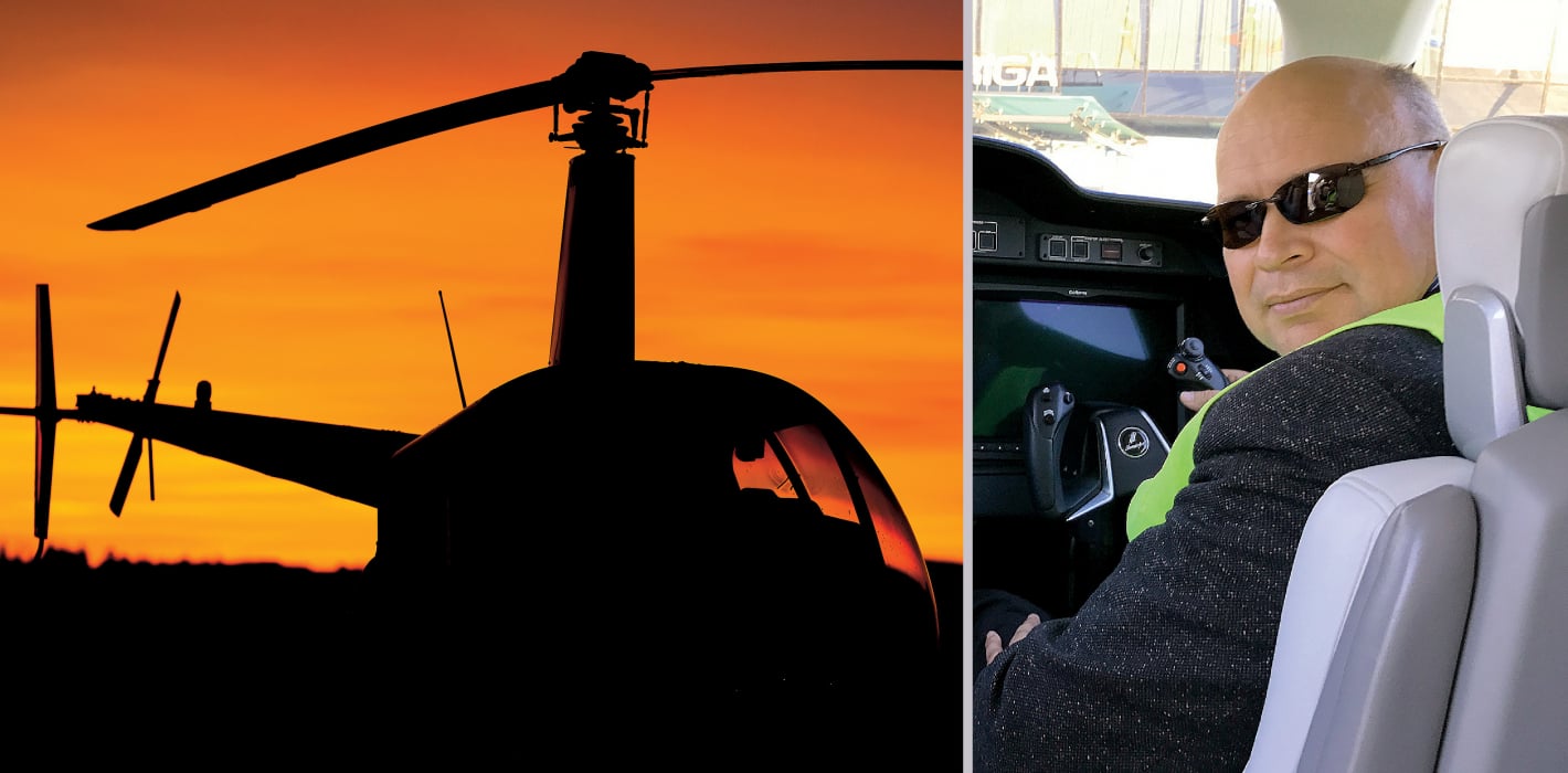 Pirmais latvietis ar helikopteru. Pilots Aldis Pauga, kurš izdzīvoja ...